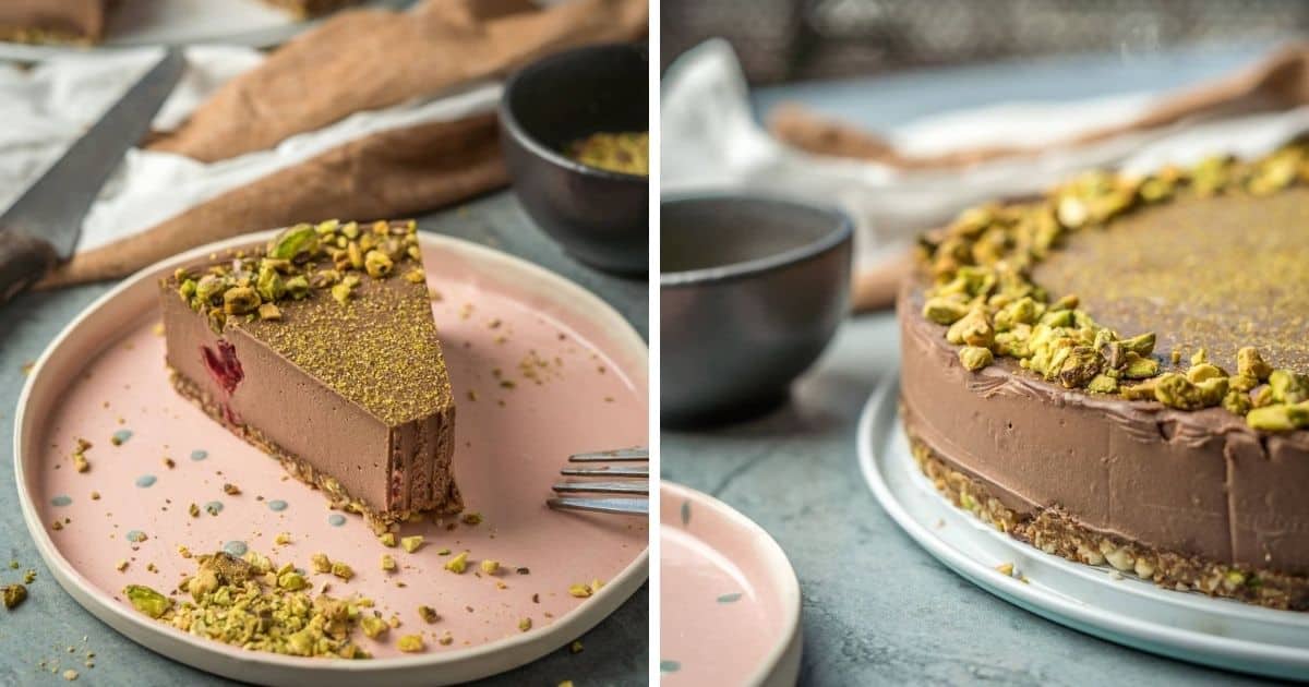 SIROVA I ZDRAVA - Čokoladna torta s pistacijama i malinama - Slowliving.hr